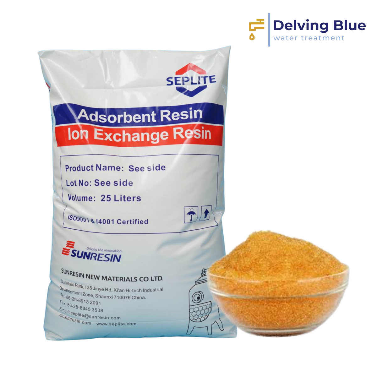 SEPLITE® MB20 Mixed Bed Ion Exchange Resin – Delving Blue