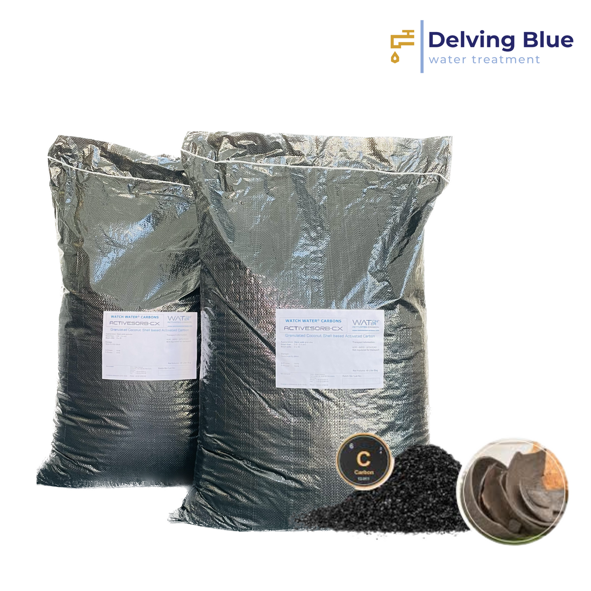 ACTIVESORB-CX Granulated Coconut Shell Activated Carbon – Delving Blue