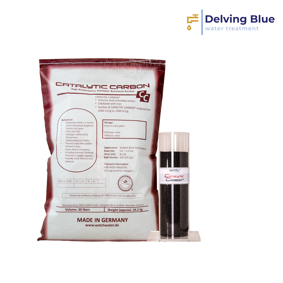 CATALYTIC CARBON Iron Coated Coconut Shell Carbon – Delving Blue