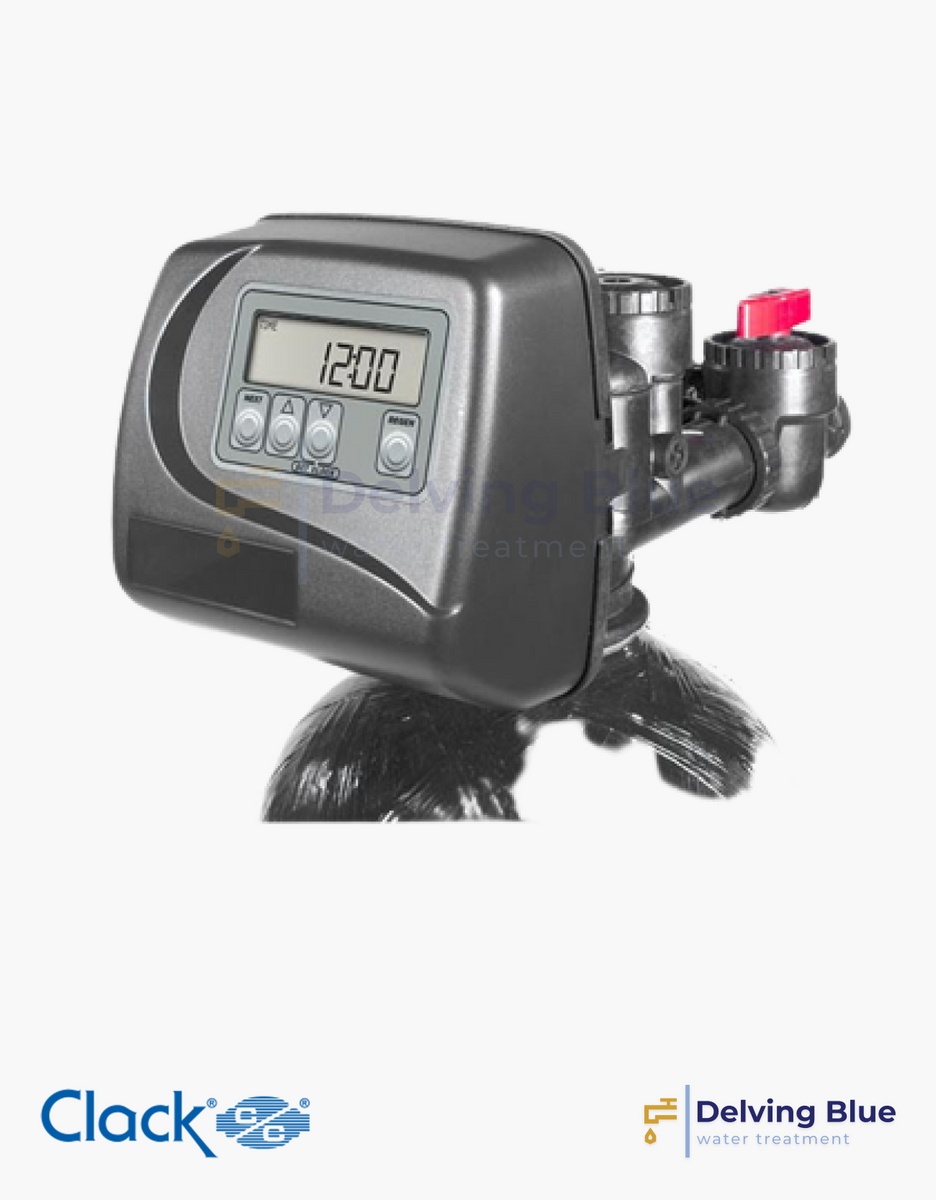 Clack WS1SD-BAT Downflow Metered Valve on Battries with Mixing Valve D ...