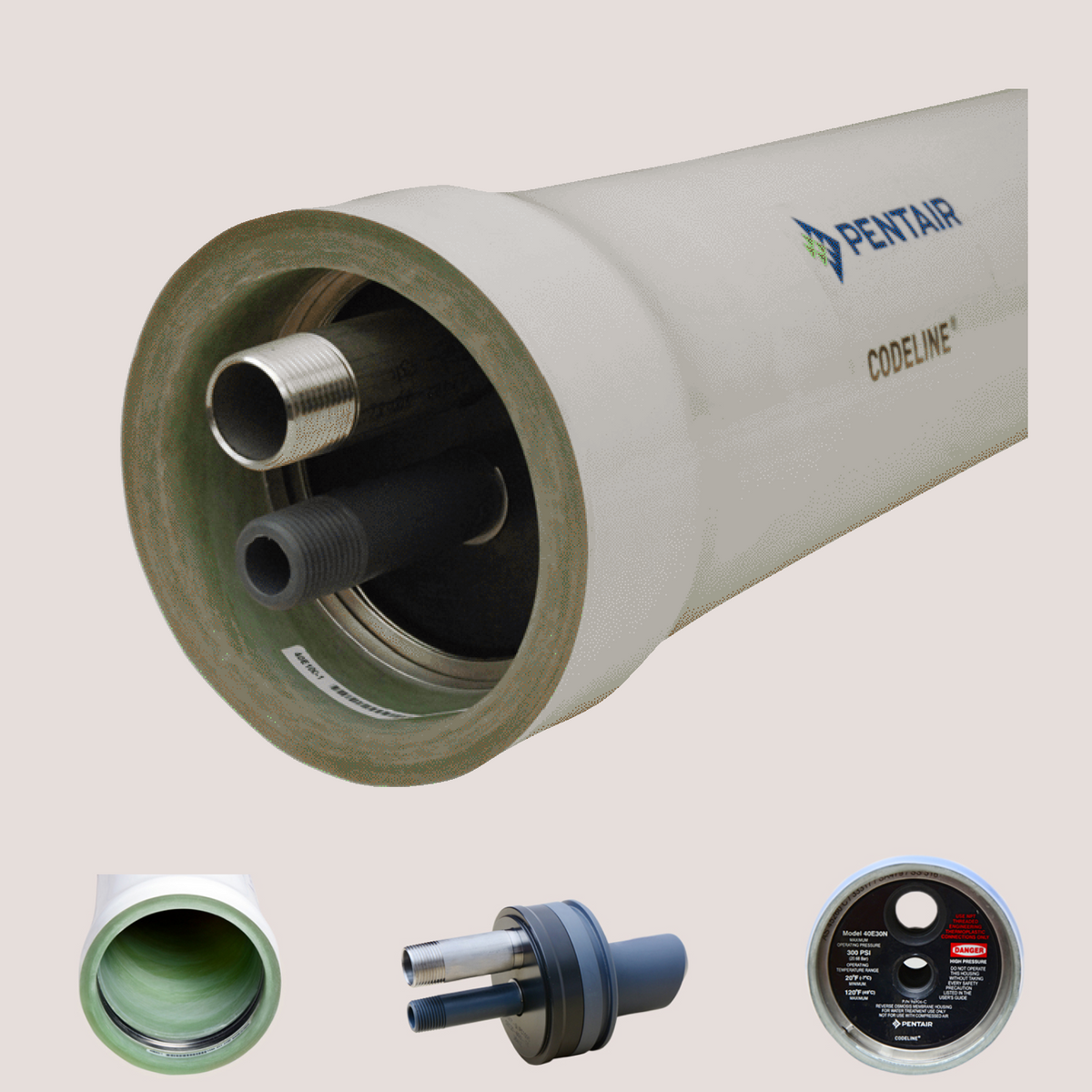 Codeline 4" diameter ENDPORT - BSP Pressure Vessels for Reverse Osmosi ...