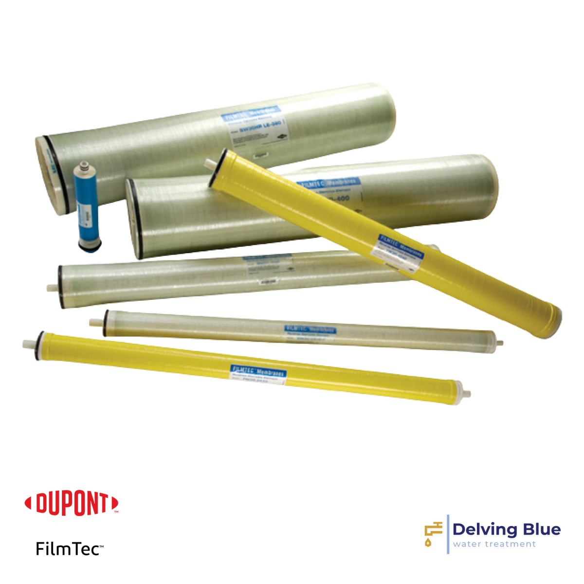FilmTec SW30HRLE-400 Sea Water RO Membrane 8" x 40" – Delving Blue